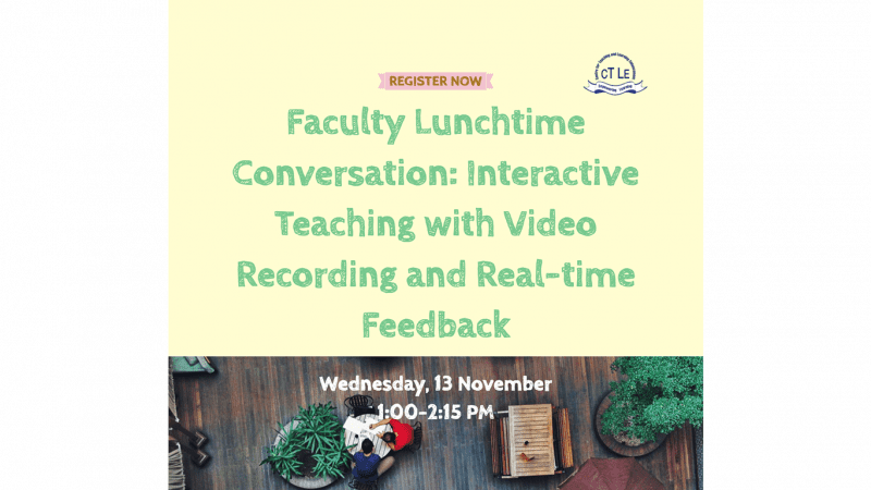 Faculty Lunchtime Conversation: Interactive Teaching with Video ...